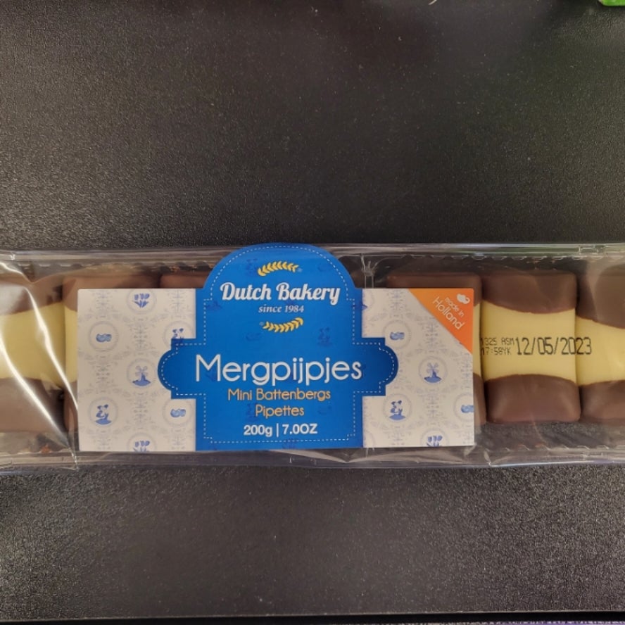 Dutch Bakery (Mergpijpjes) Marzipan Iced Cakes | A Touch of Dutch