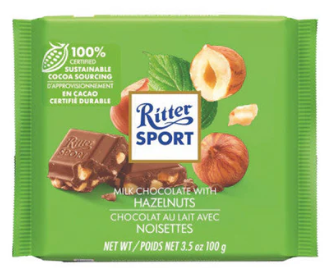 Ritter Sport Milk Chocolate with Chopped Hazelnuts | A Touch of Dutch